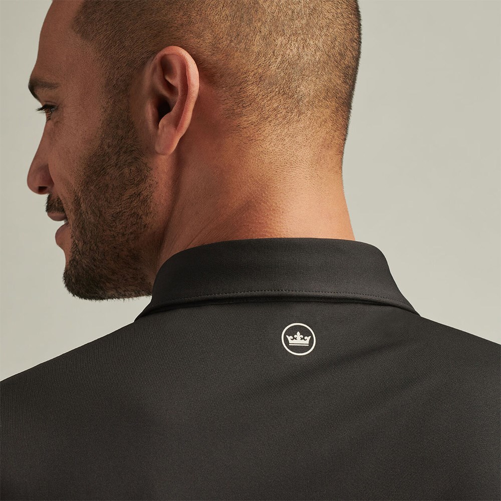 Peter Millar Solid Performance Jersey Polo - Black - Links Unlimited ...