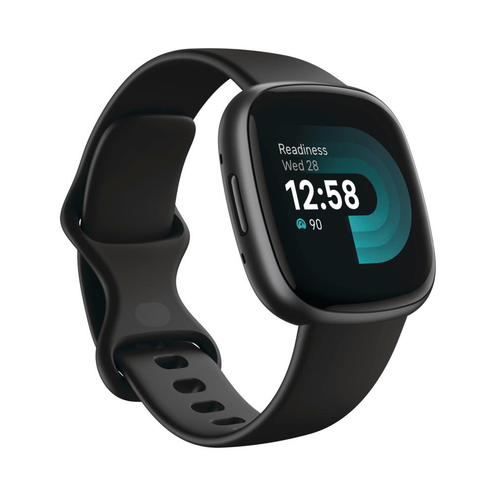 Fitbit Versa 4 Smartwatch - Black/Graphite Aluminum - Links Unlimited ...