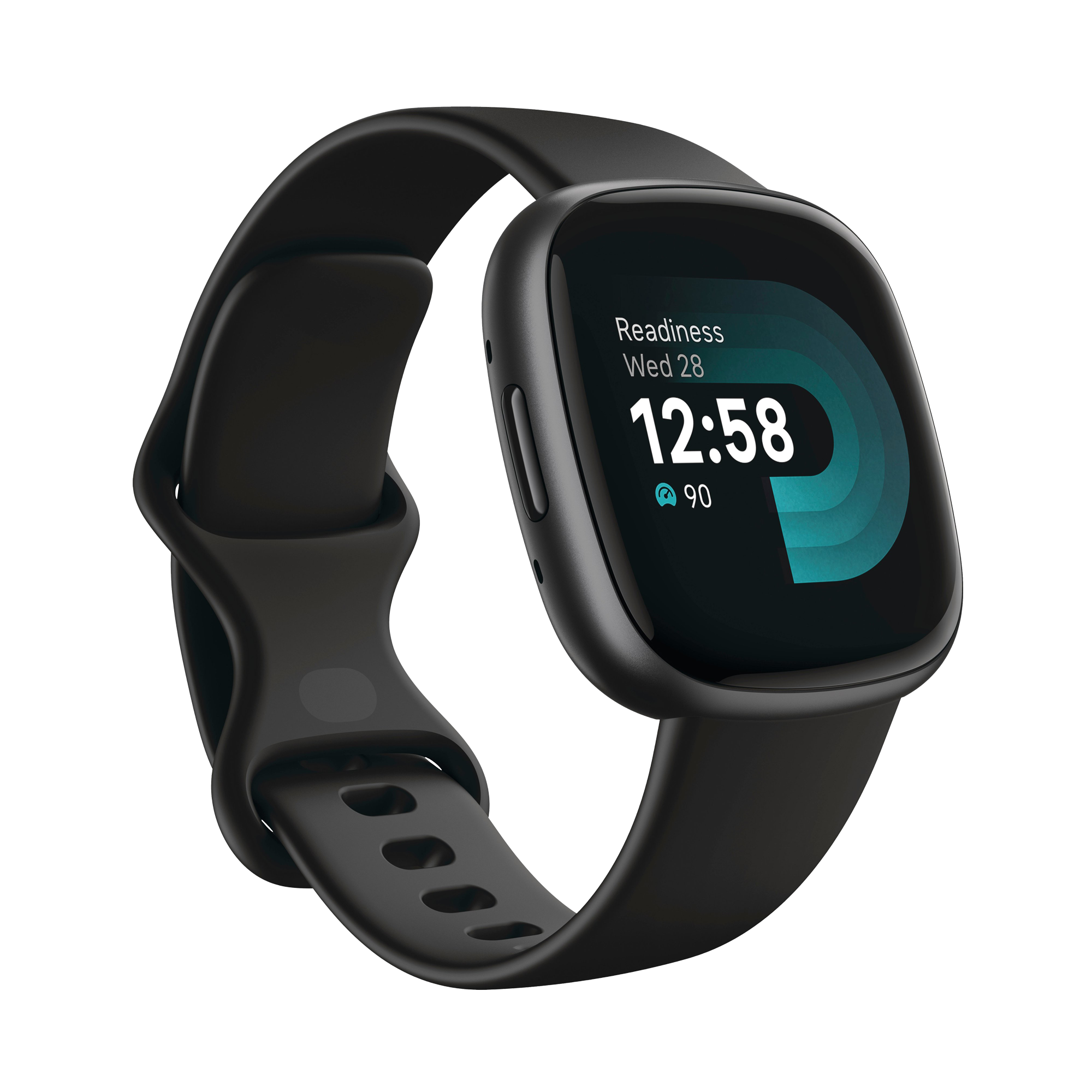 Fitbit Versa 4 Smartwatch - Black/Graphite Aluminum - Links Unlimited ...