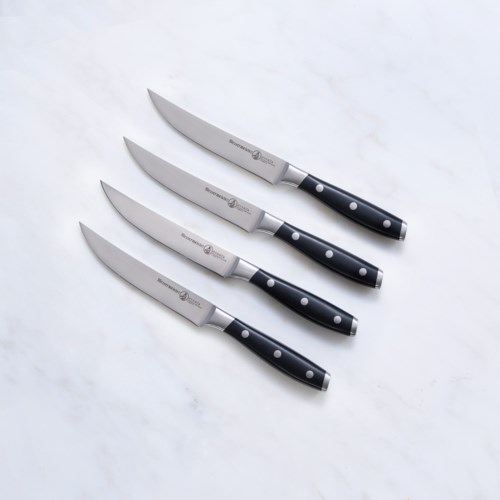 Messermeister Avanta Black POM 4-Piece Fine Edge Steak Knife Set ...