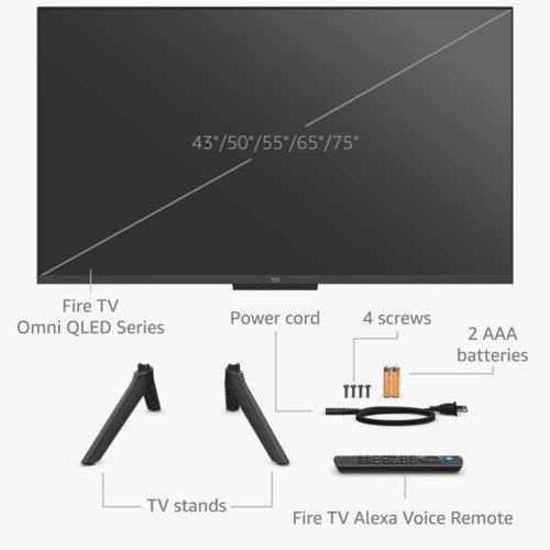Amazon Fire TV 50-inch Omni QLED Series 4K UHD Smart TV - Links ...