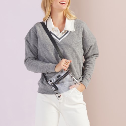 Hammitt Tony Sml Stadium-Approved Clear Bag - Links Unlimited Web Catalog