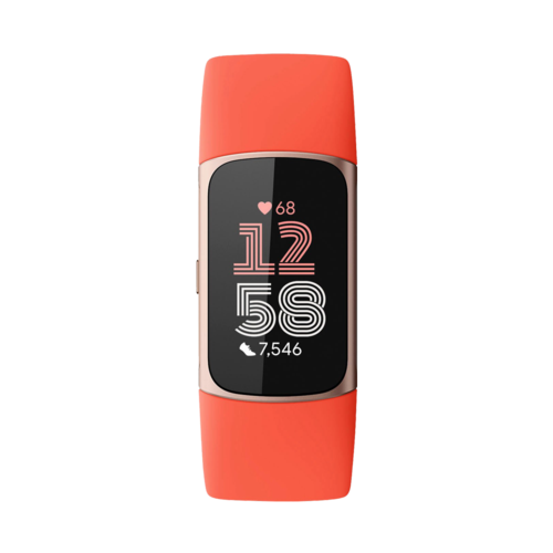 Fitbit Charge 6 Advanced Health Tracker - Coral/Champagne Gold Aluminum ...