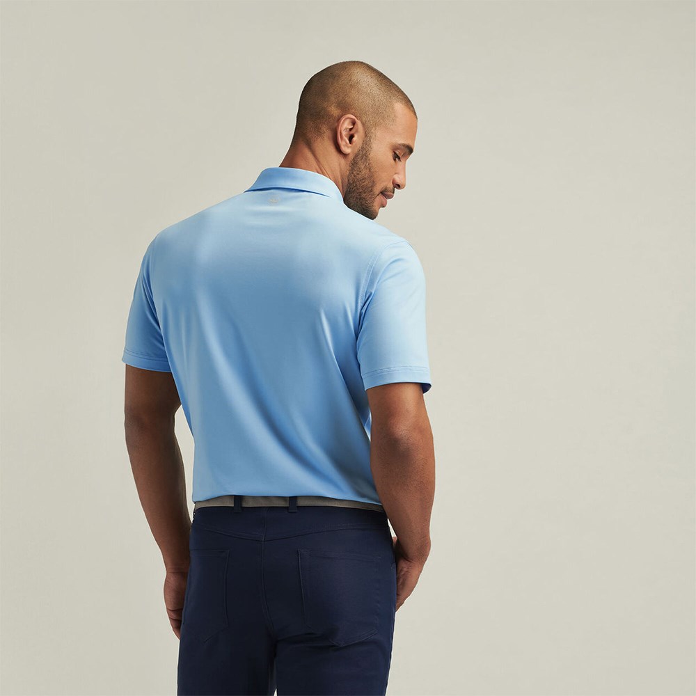 Peter Millar Solid Performance Jersey Polo - Cottage Blue - Links ...