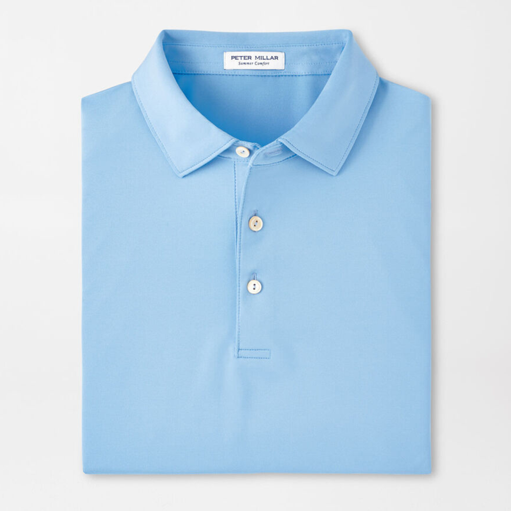 Peter Millar Solid Performance Jersey Polo - Cottage Blue - Links ...