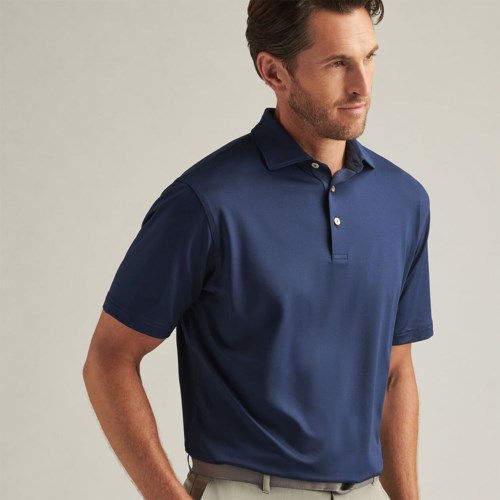 Peter Millar Solid Performance Jersey Polo - Navy - Links Unlimited Web ...
