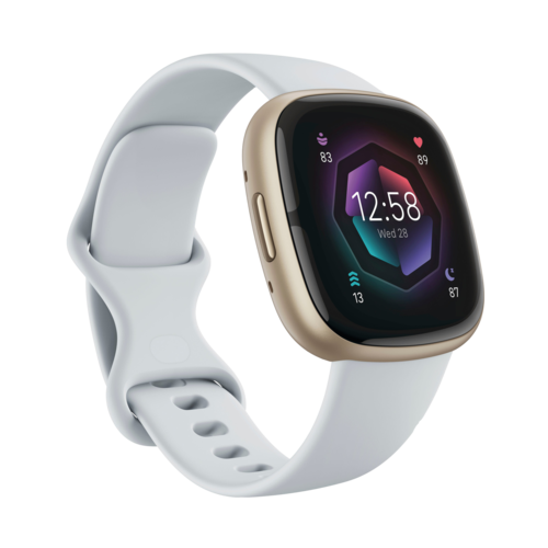 Fitbit Sense 2 Smartwatch - Blue Mist/Soft Gold Aluminum - Links ...